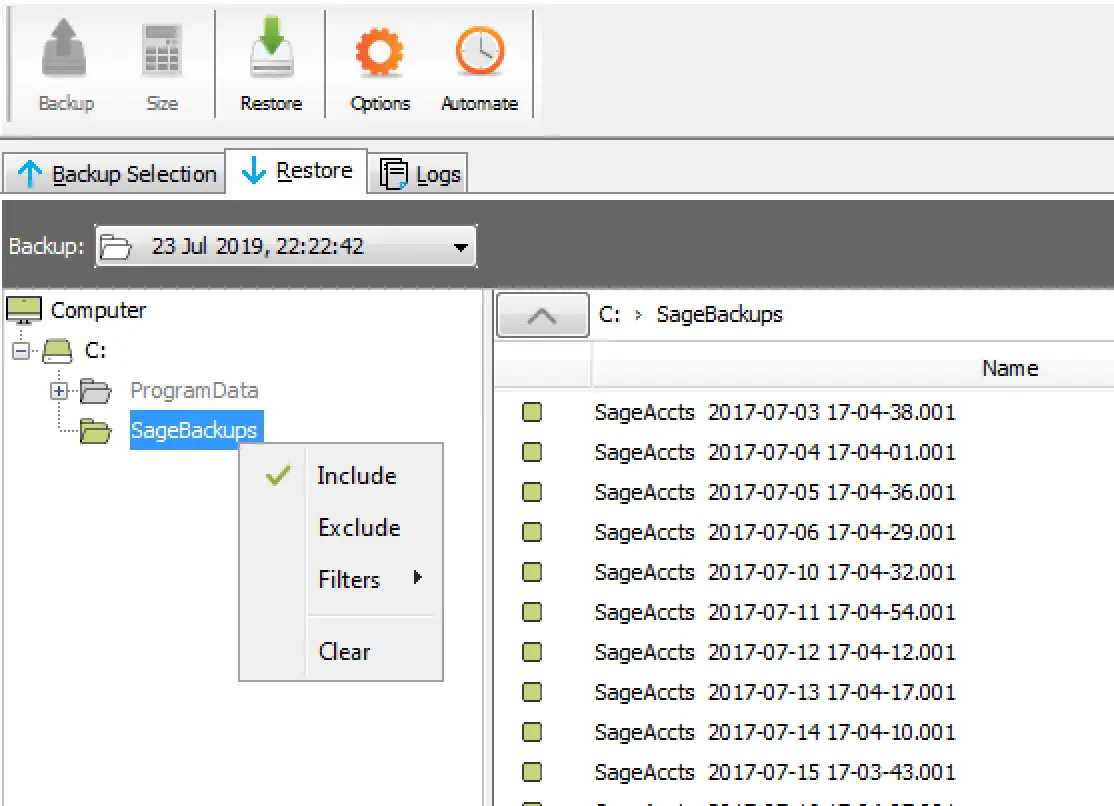 How to restore files and folders with BackupVault Pro – Help Centre
