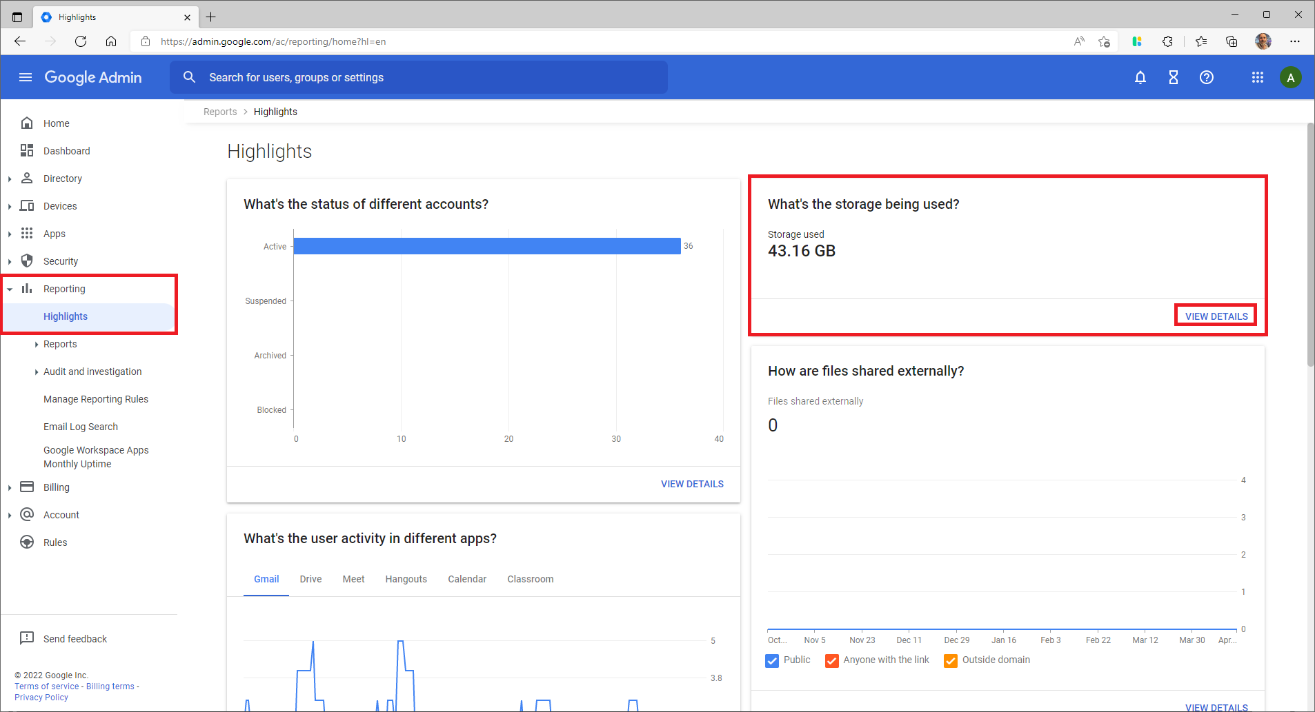 How to find out your Google Workspace storage usage – Help Centre